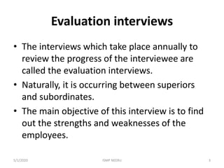 Types of interview | PPTX