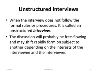 Types of interview | PPTX