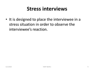 Types of interview | PPTX