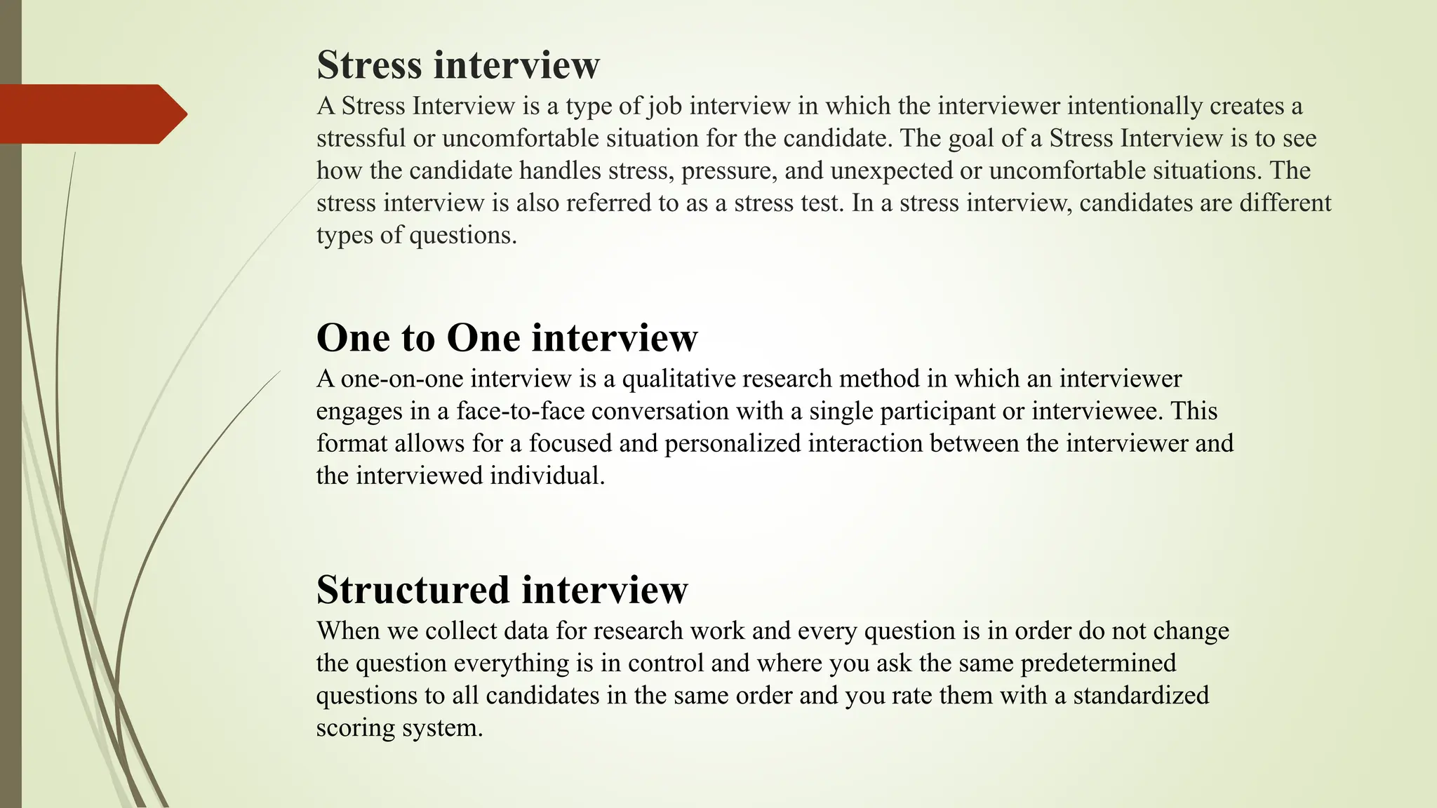 types of interview.pptx Slides of interview | PPTX