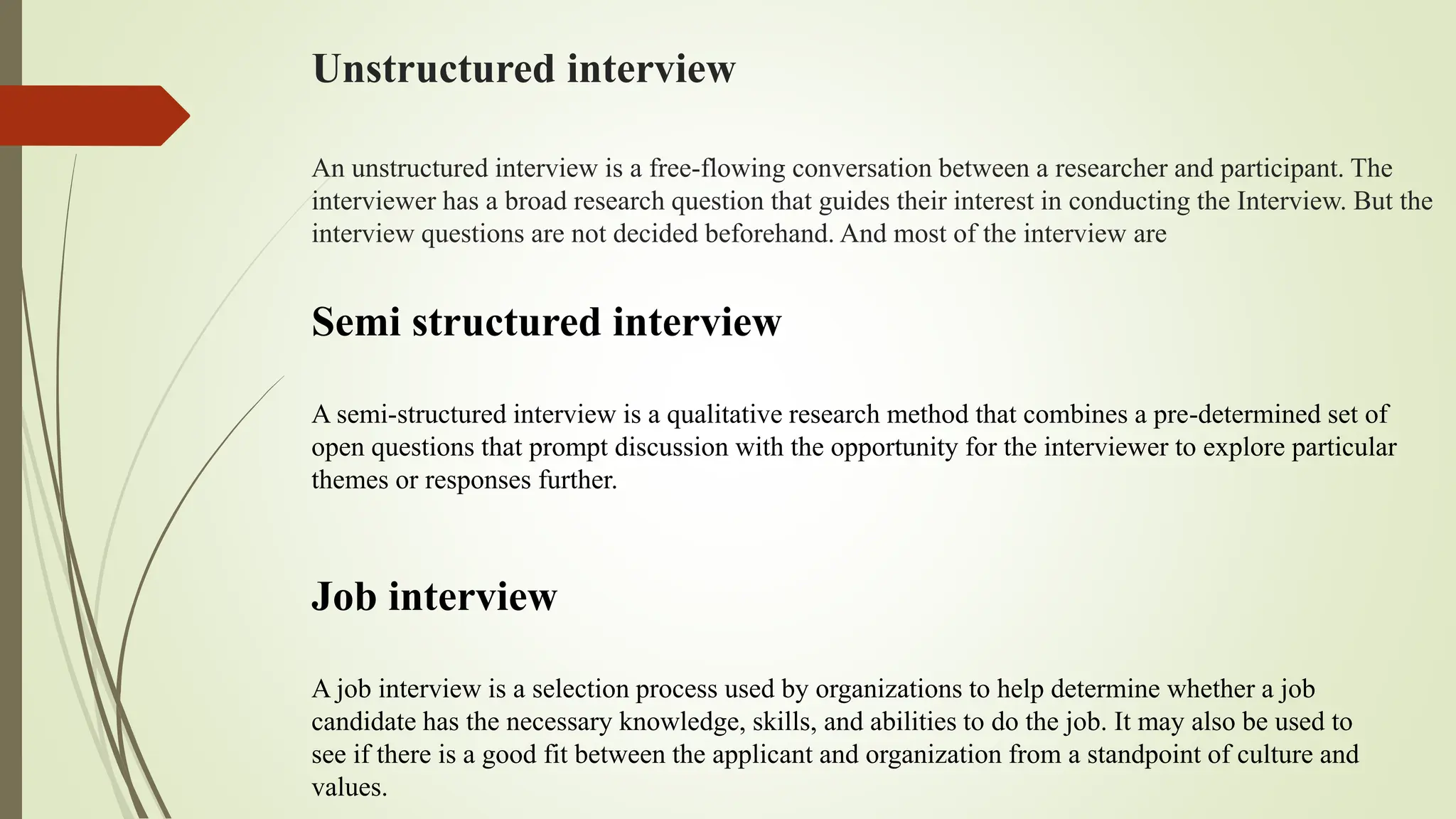 types of interview.pptx Slides of interview | PPTX