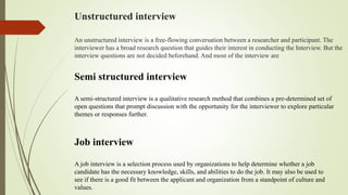 types of interview.pptx Slides of interview | PPTX