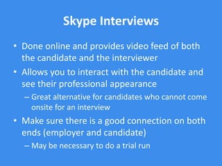 Types of interviews | PPT