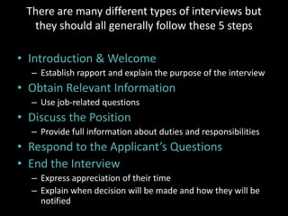 Types of interviews | PPT