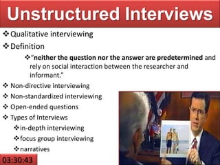 Types of interviews | PPT