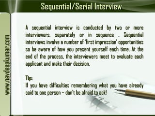 Types of Interviews | PPT