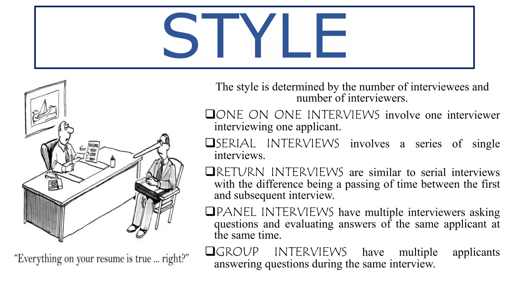 Types of interviews | PPT