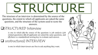 Types of interviews | PPT