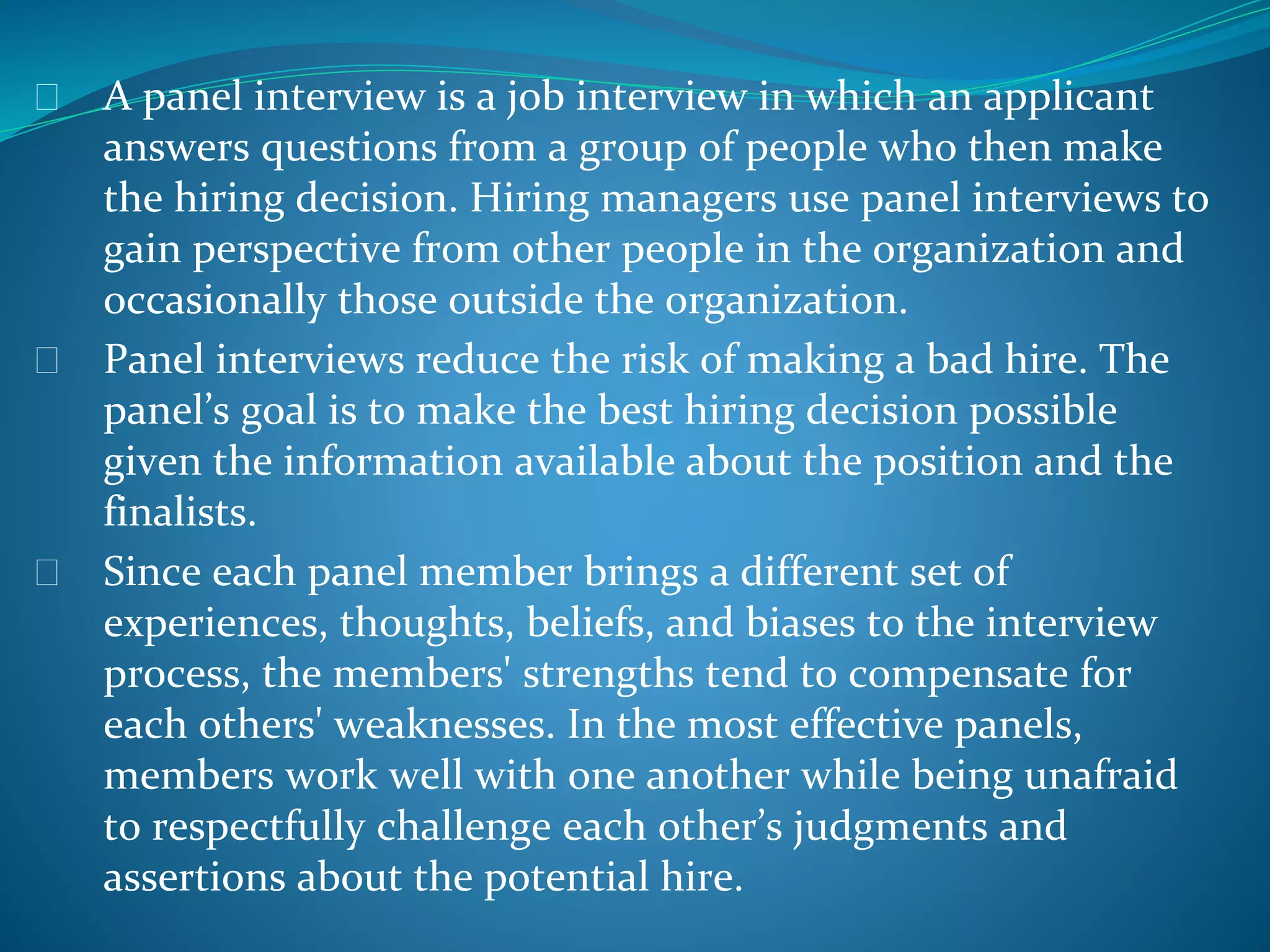 Types of interviews | PPTX