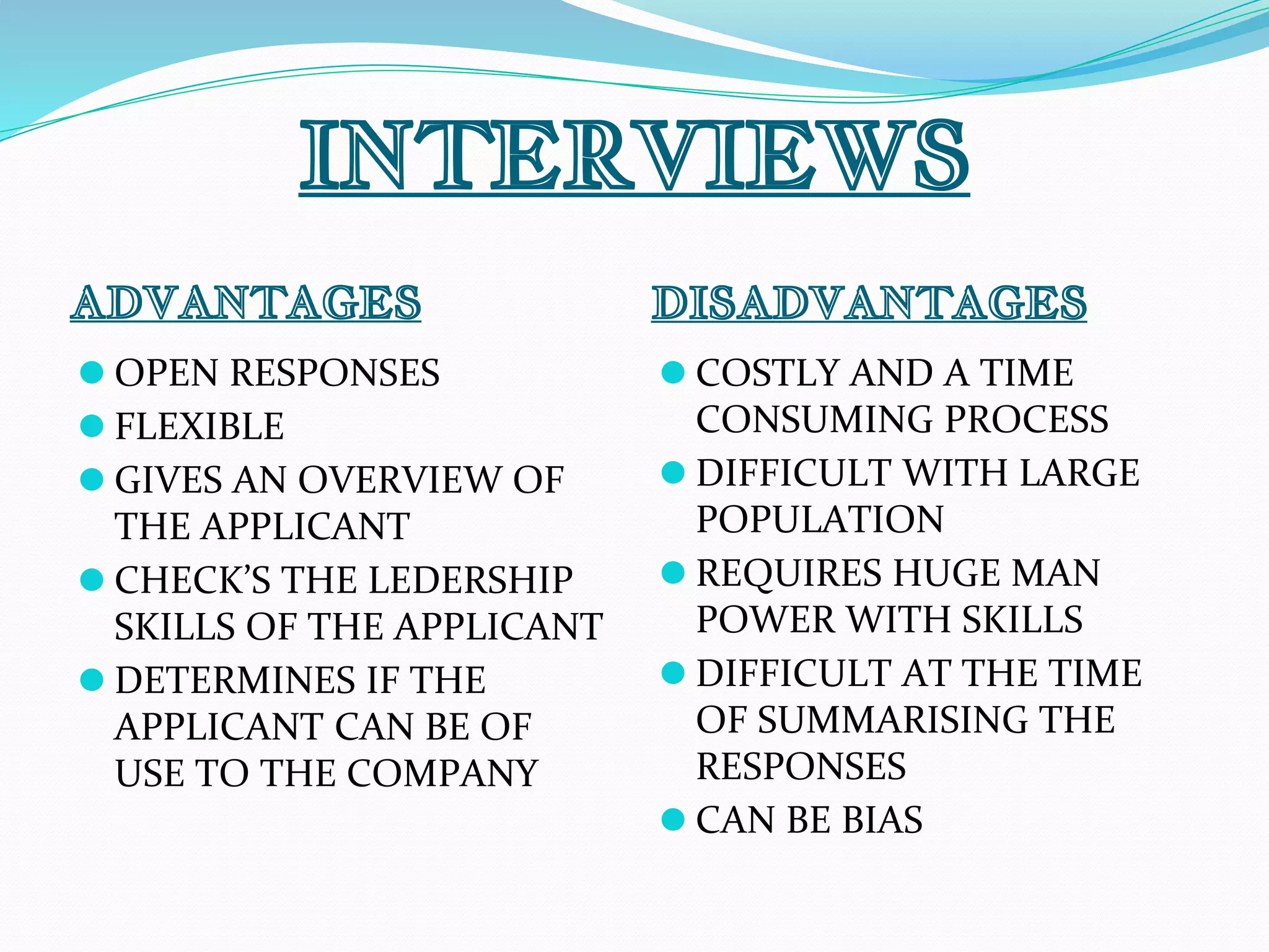 Types of interviews | PPTX