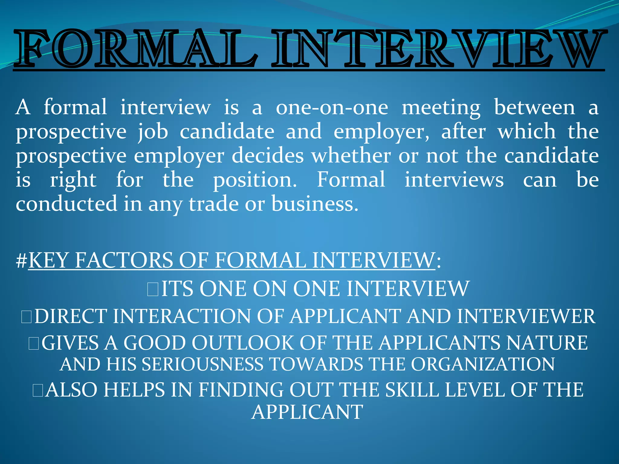 Types of interviews | PPTX