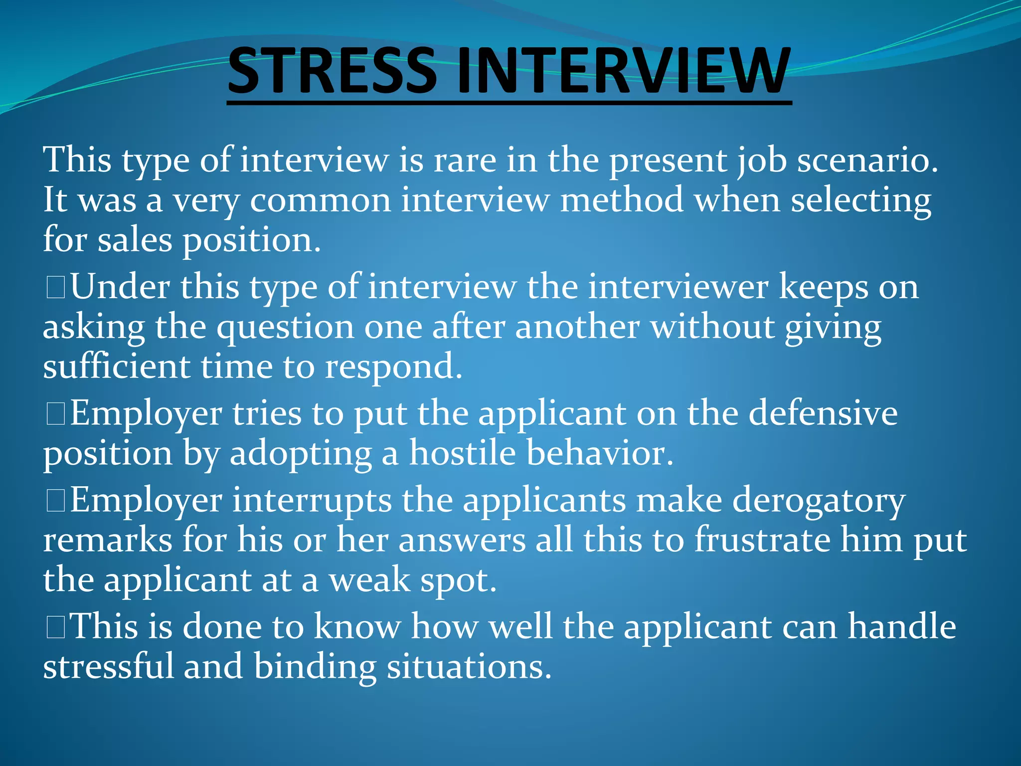 Types of interviews | PPTX