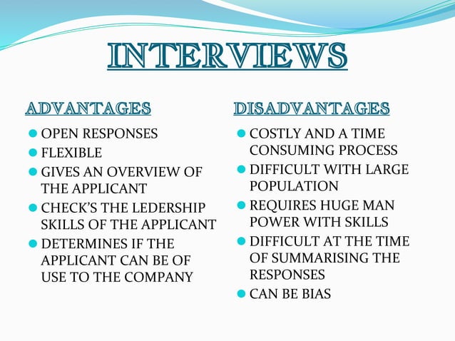 Types of interviews | PPT