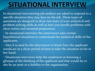 Types of interviews | PPTX