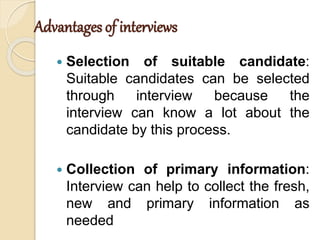 Types of Interviews | PPTX