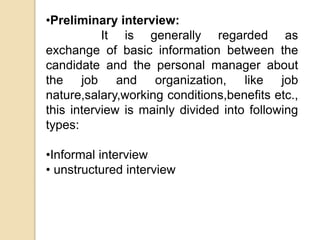 Types of Interviews | PPTX