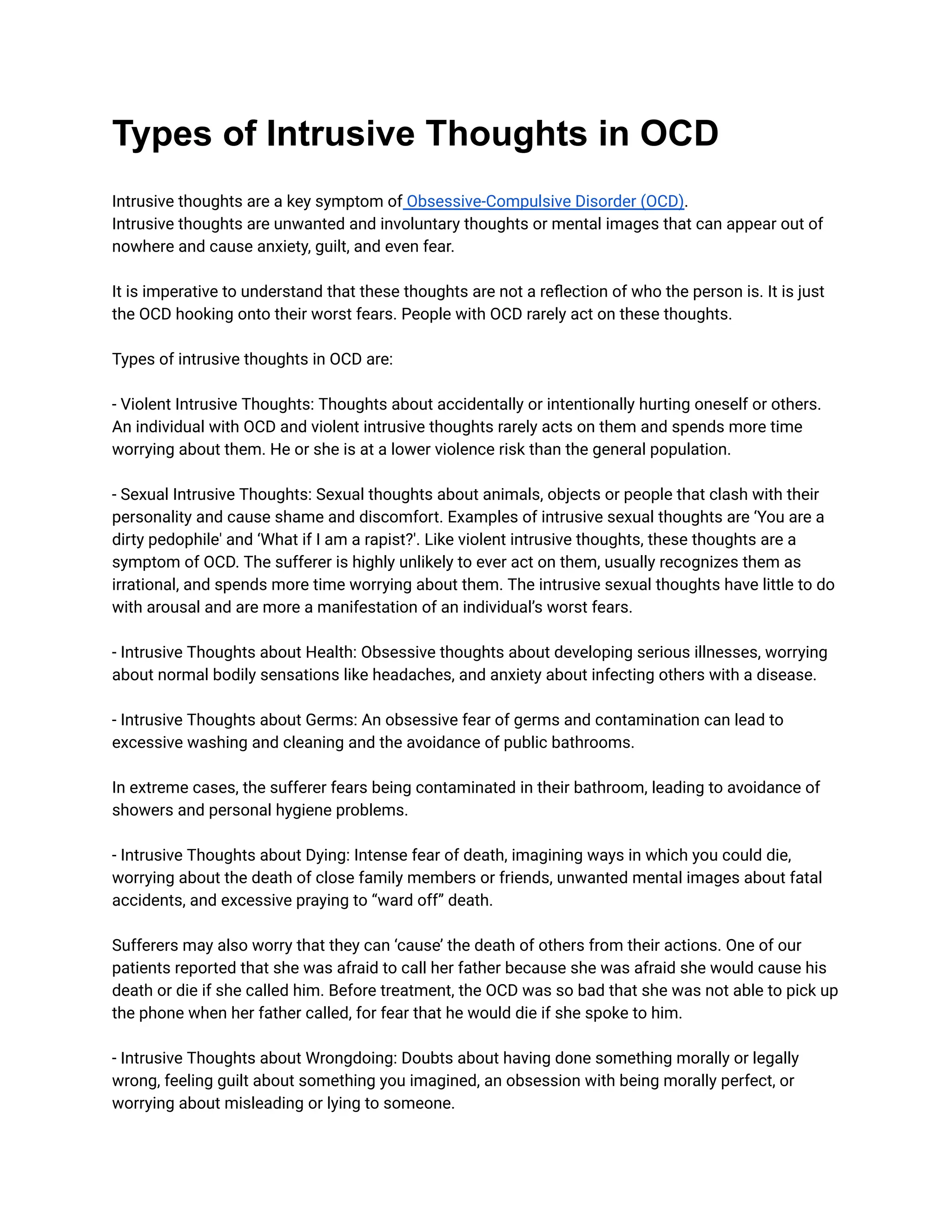 Types of Intrusive Thoughts that one may experience in OCD.pdf