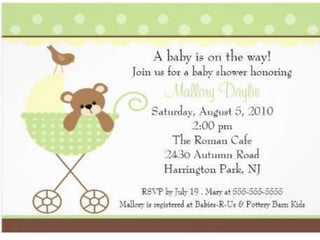 Types of invitations | PPTX