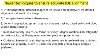 Types of IOL. Cataract instruments used it | PPTX