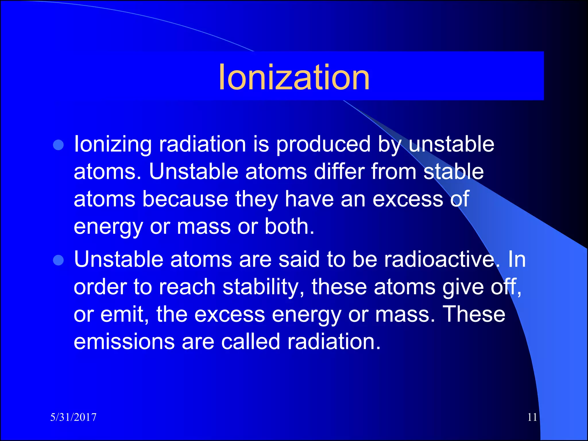 TYPES OF IONISING RADIATIONS | PDF