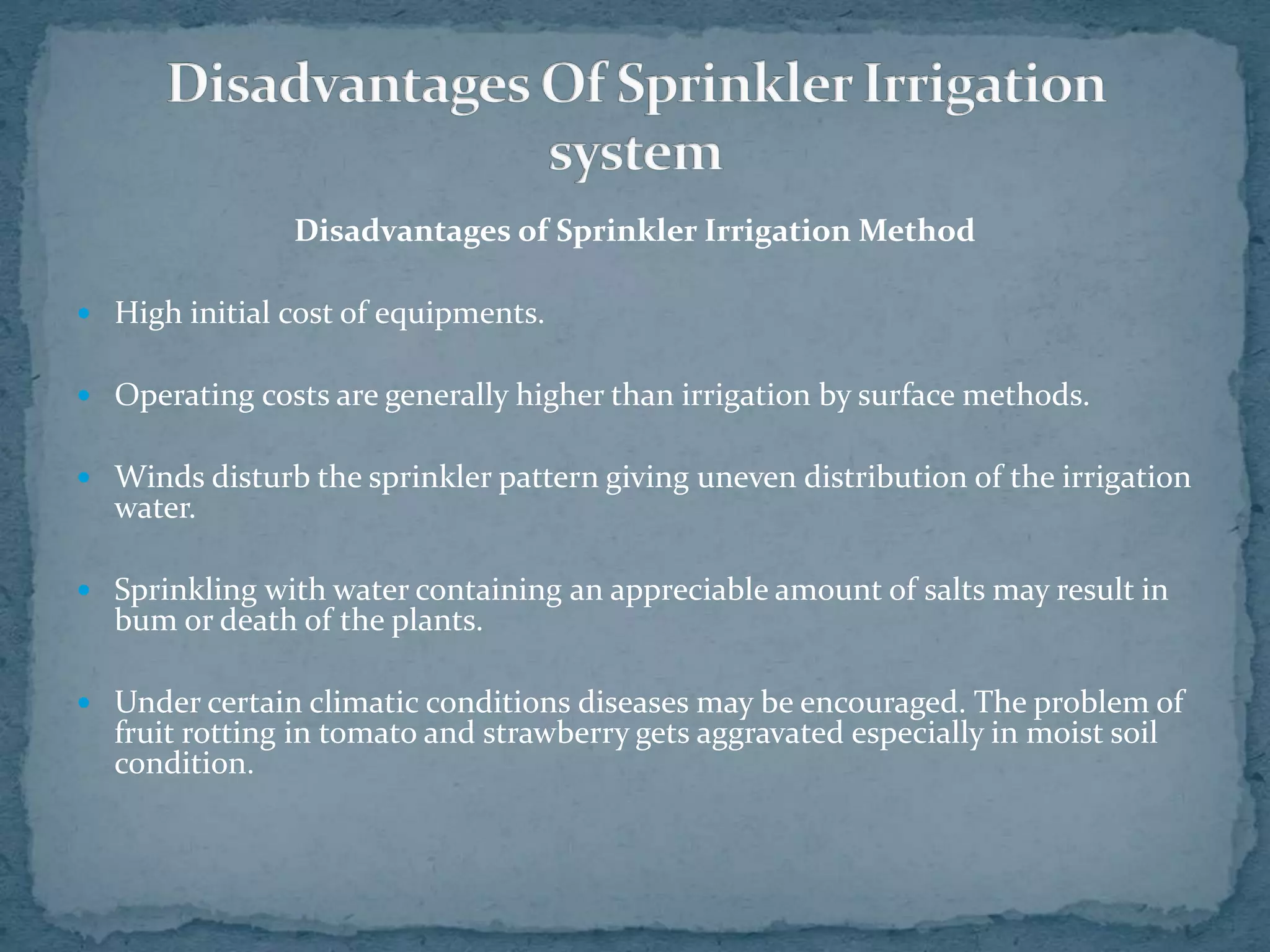 Types of irrigation systems | PPTX