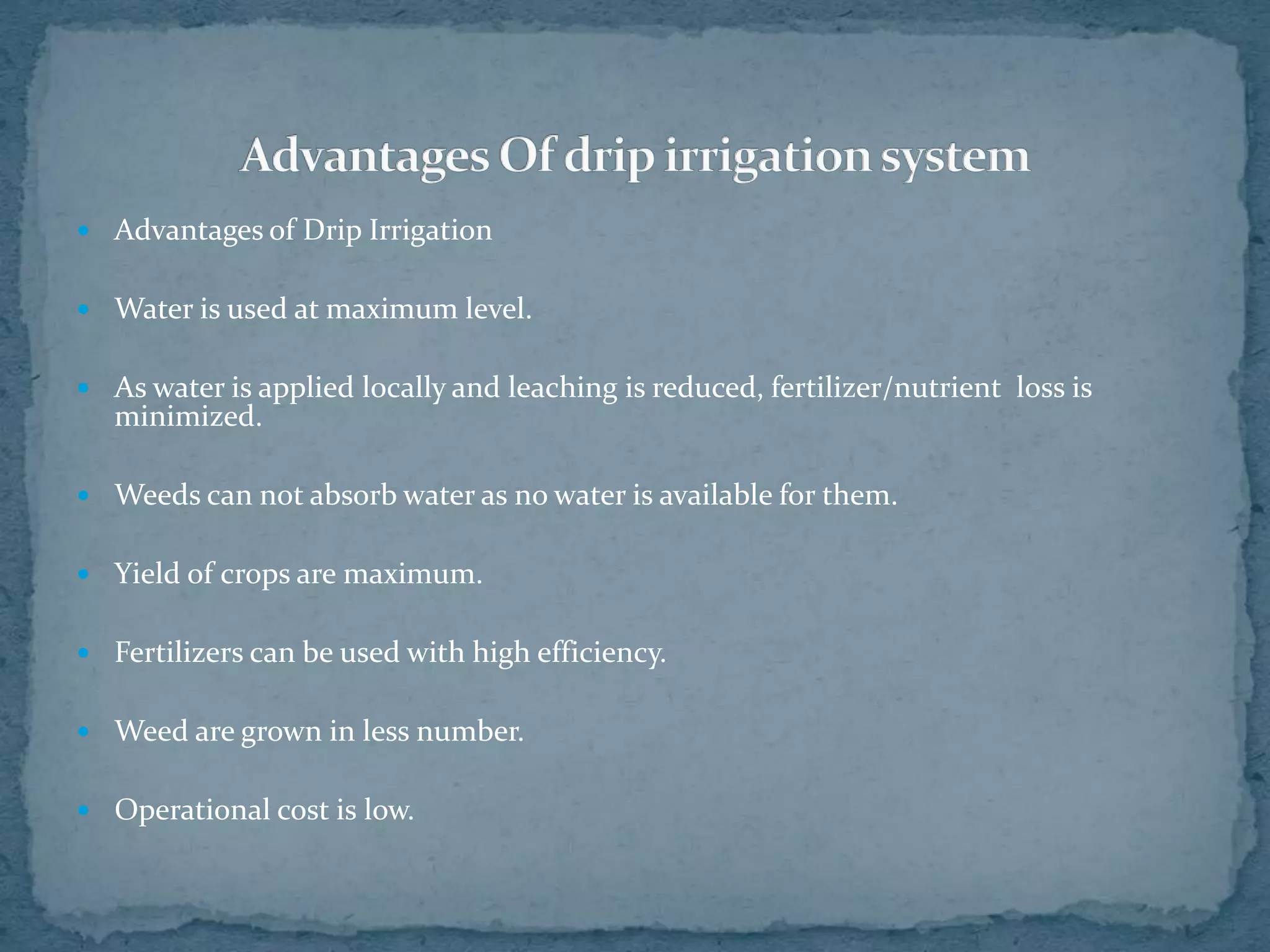 Types of irrigation systems | PPTX