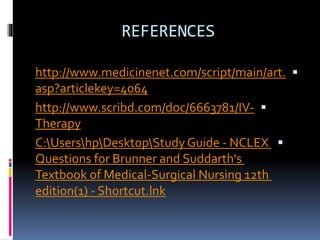 Types of iv fluids and uses | PPTX