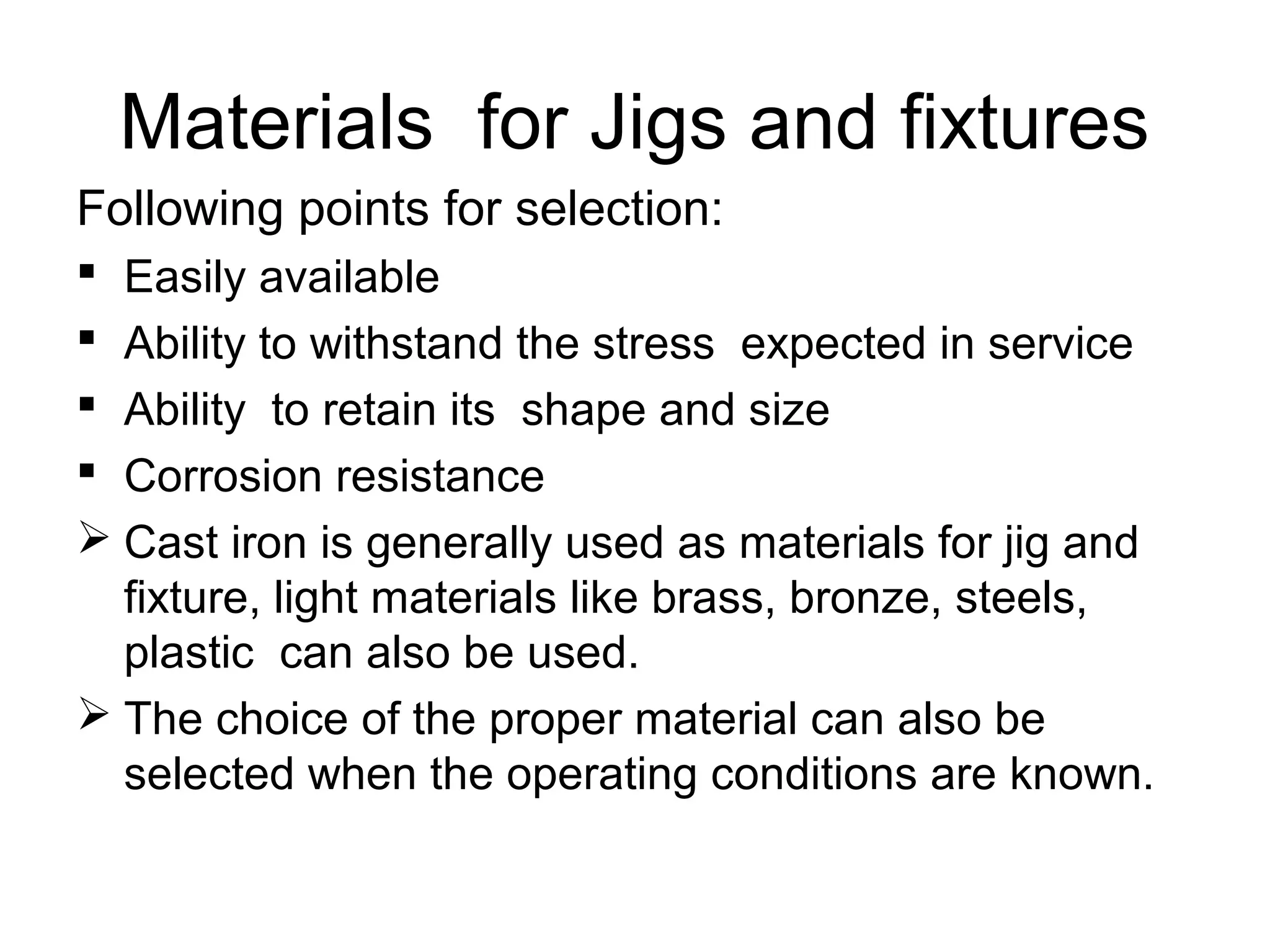 Types of jigs and fixtures | PPT