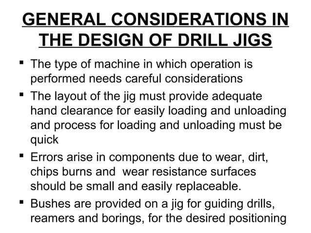 Types of jigs and fixtures | PPT