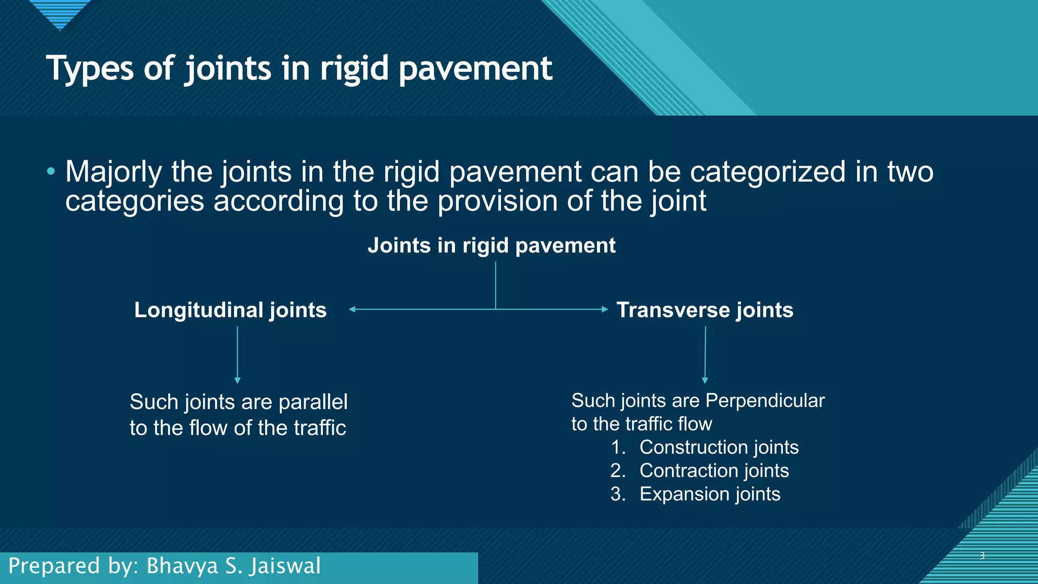 Types of joints in rigid pavement | PPTX