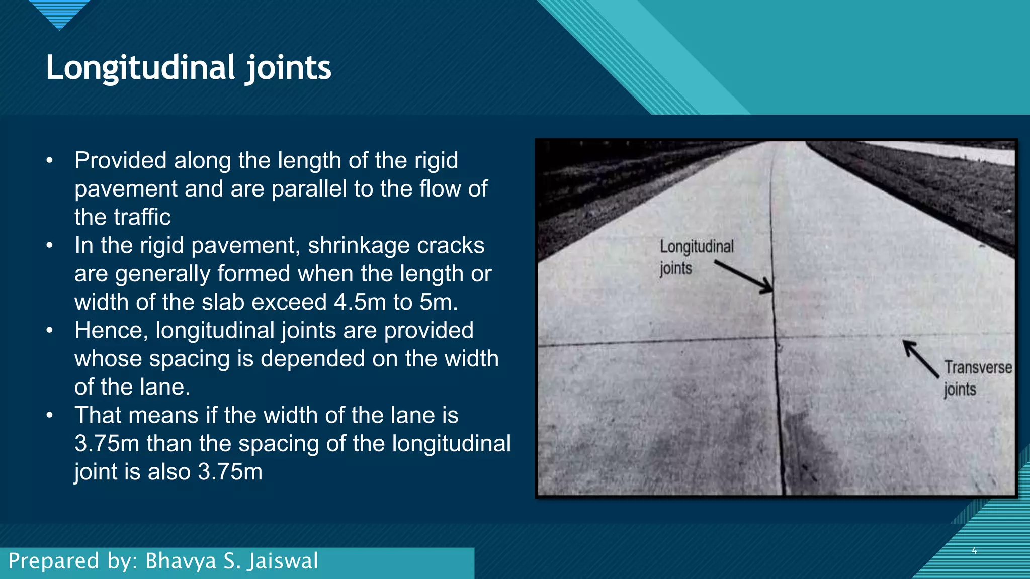 Types of joints in rigid pavement | PPTX
