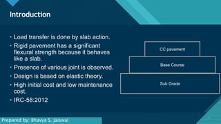 Types of joints in rigid pavement | PPTX
