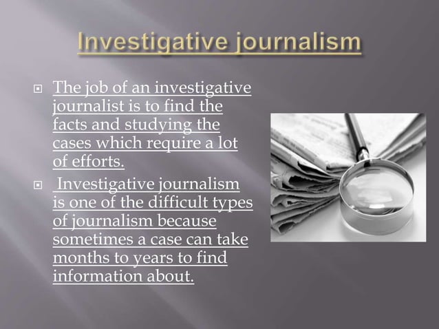 Types of jounalism | PPTX
