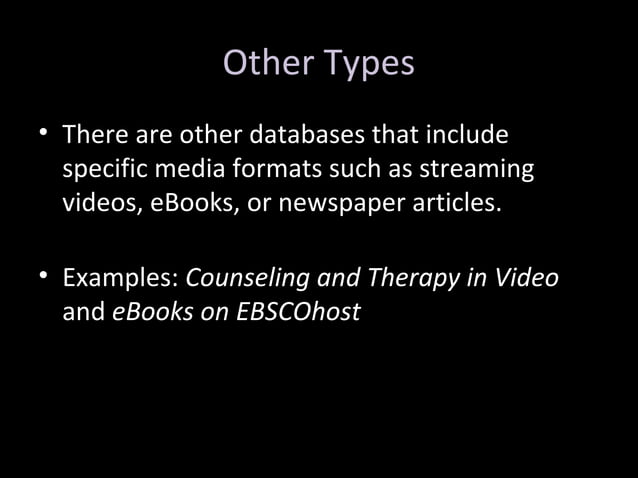 Types of Journal Databases | PPT