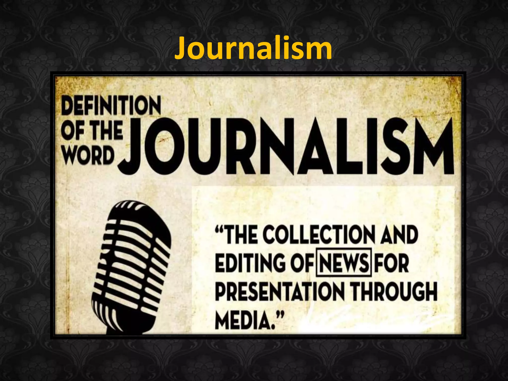 Types of Journalism | PPTX