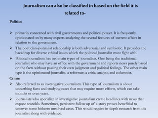 Types of journalism | PPT