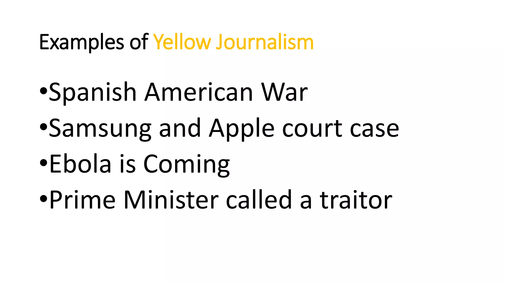 Types of journalism | PPTX