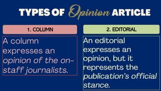 PARTS OF A NEWSPAPER USED IN JOURNALISTIC WRITING | PPT