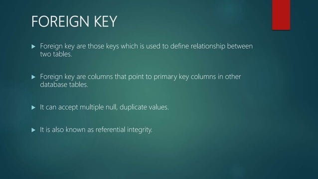 Types of keys in dbms | PPTX | Databases | Computer Software and ...