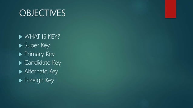 Types Of Keys In Dbms Pptx Databases Computer Software And Applications
