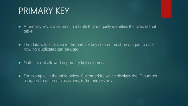 Types Of Keys In Dbms Pptx Databases Computer Software And Applications