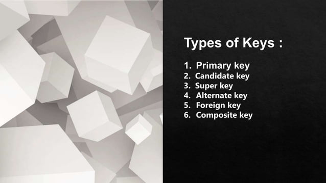 A Presentation of Types of Keys in RDBMS.pptx