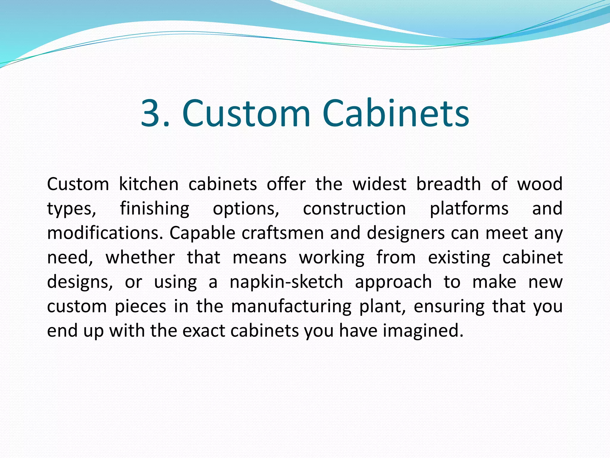 Types of kitchen cabinet | PPTX