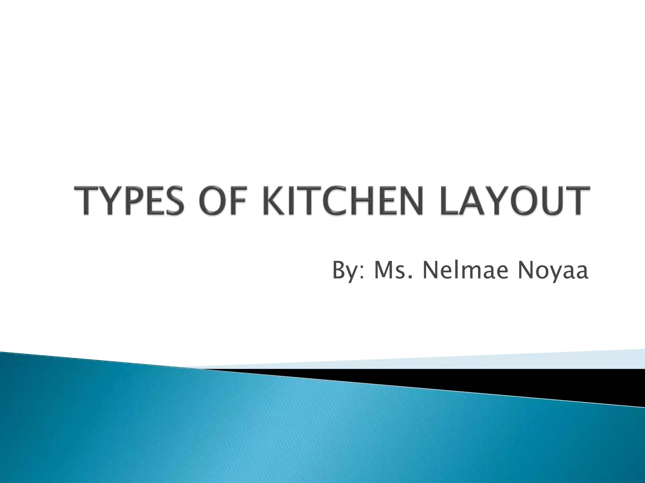 Types of kitchen layout grade 7 | PPTX