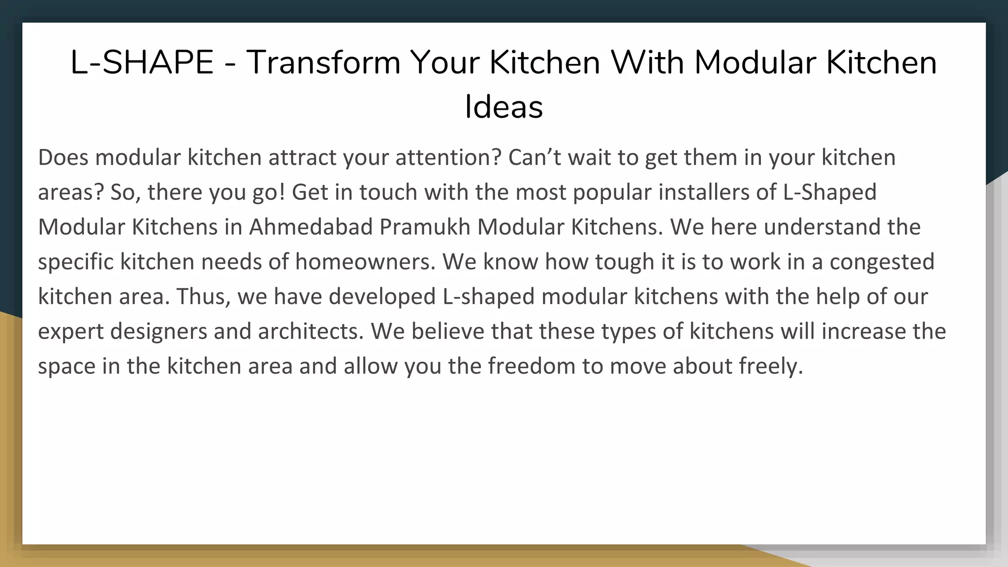 Types of kitchens | PPTX