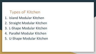 Types of kitchens | PPTX