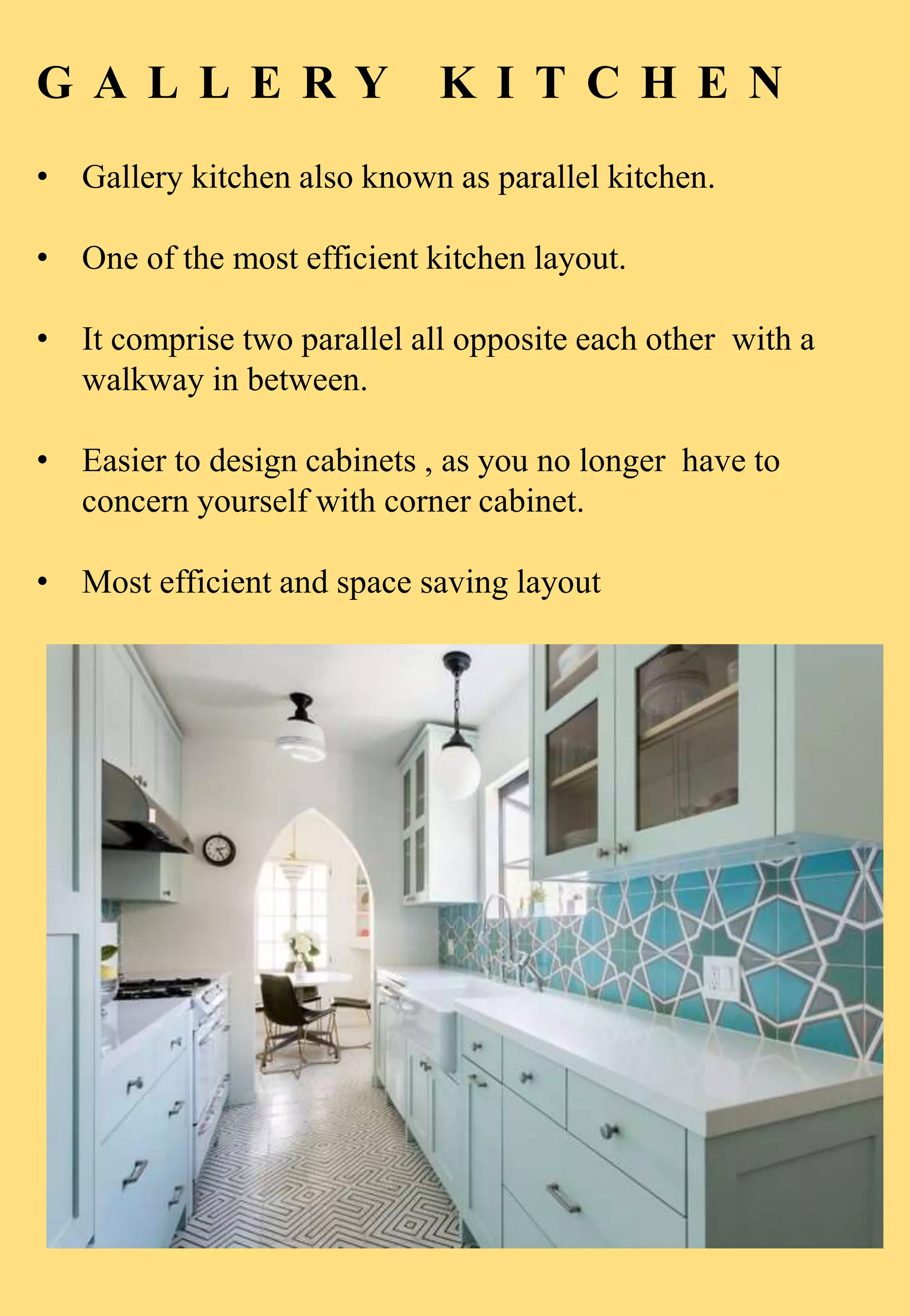 Types of kitchen shapes | PPTX
