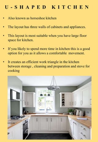 Types of kitchen shapes | PPTX