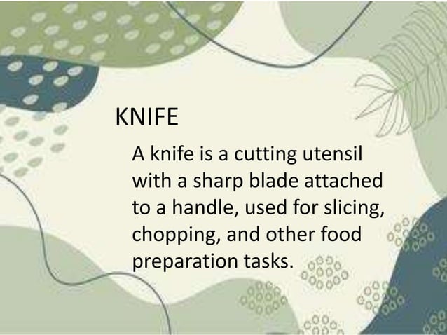 Types of knife.pptx---- 8 types of knifes | PPTX