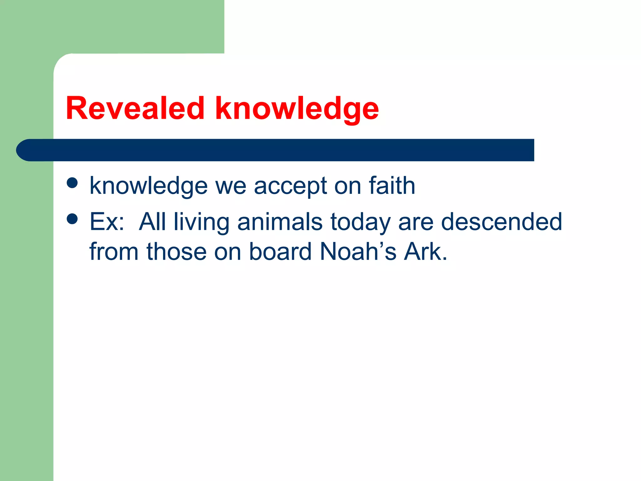 Types of knowledge | PPT
